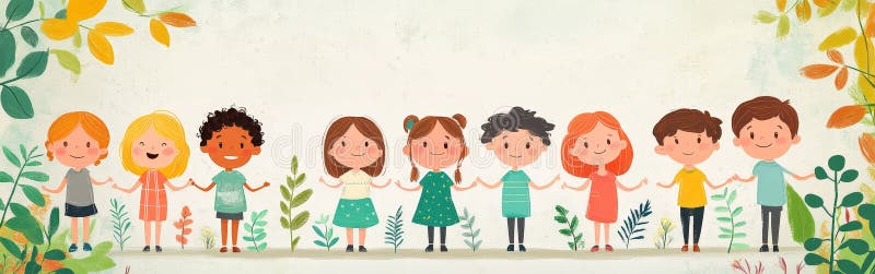 Unity among Children: Symbol of Togetherness Stock Image - Image of ...