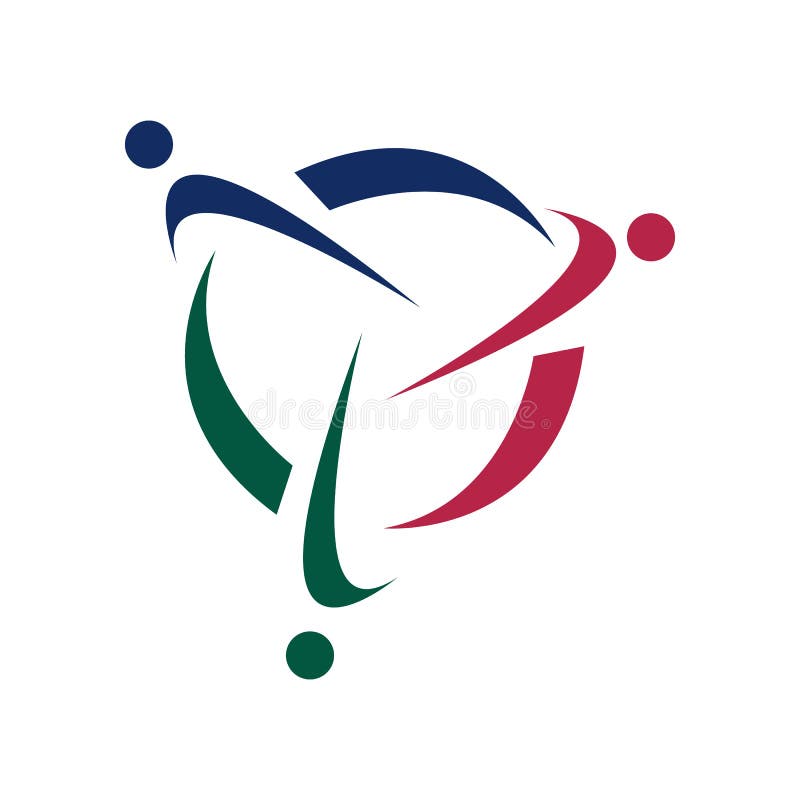 Unity Colorful People Community Logo Design Vector Illustrations Stock ...