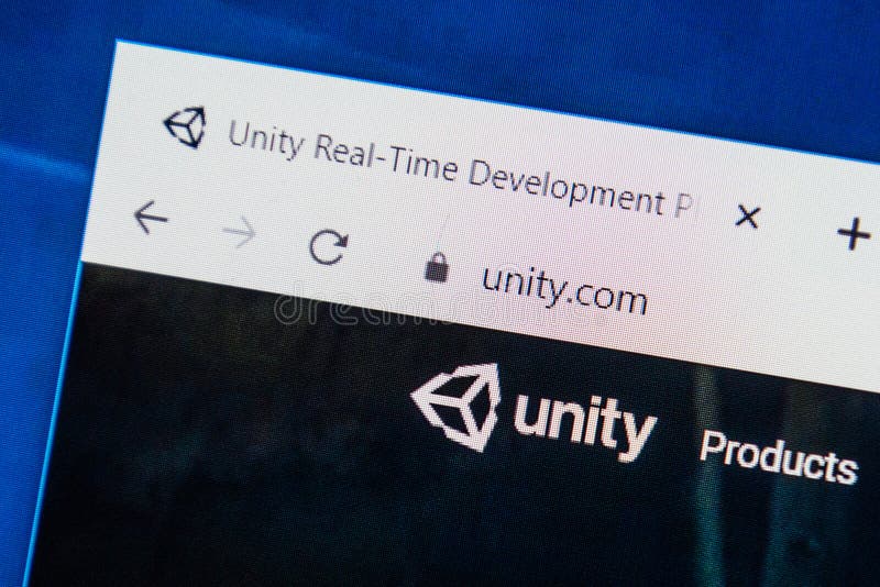 Unity.com Web Site. Selective Focus. Editorial Image - Image of screen ...