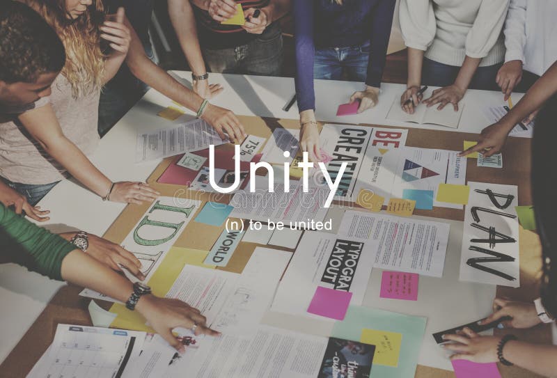 Unity Community Connection Cooperation Team Concept Stock Photo - Image ...