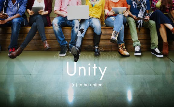 Unity Community Connection Cooperation Team Concept Stock Photo - Image ...