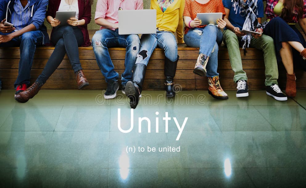 Unity Community Connection Cooperation Team Concept Stock Photo - Image ...