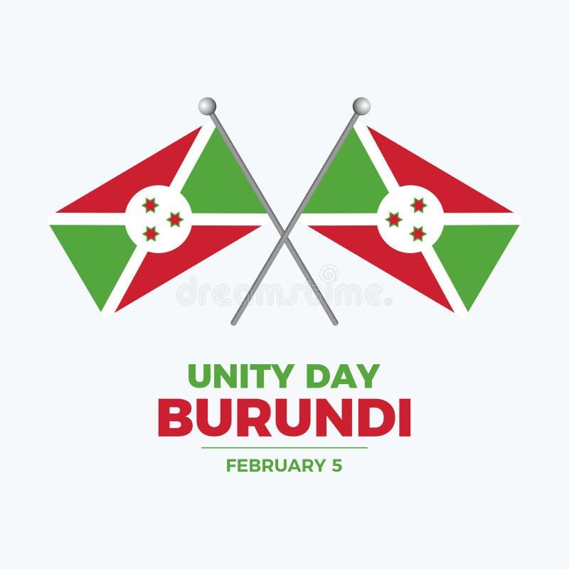 Unity Day Burundi Poster Vector Illustration Stock Vector ...