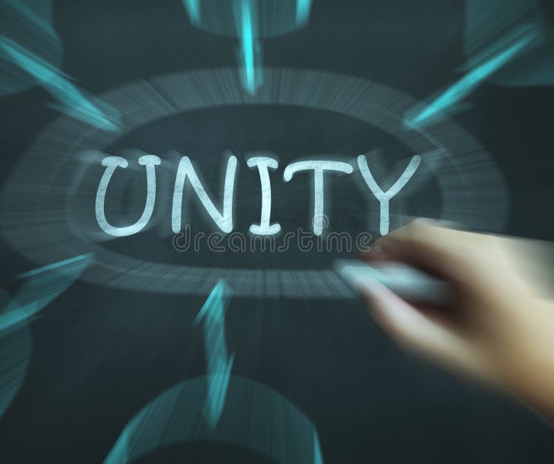 Unity Diagram Means Working As Team and Cooperation Stock Illustration ...