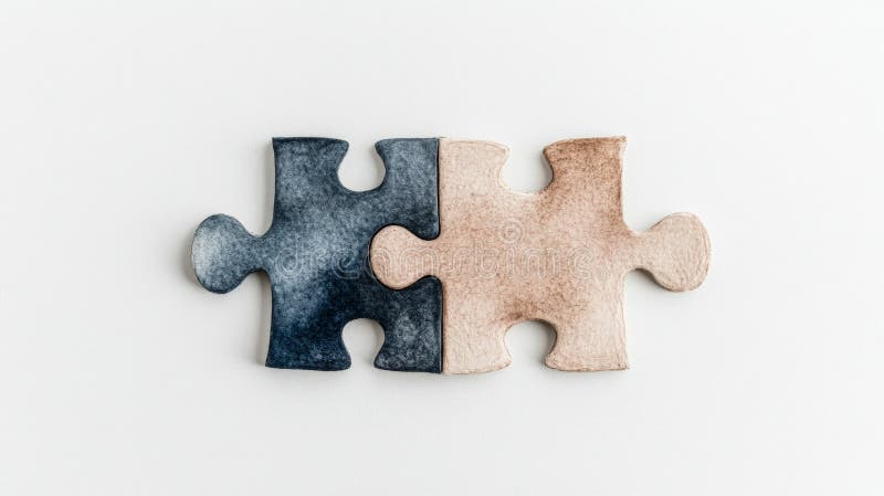 Unity in Differences: Connecting Puzzle Pieces in Minimalist Style ...