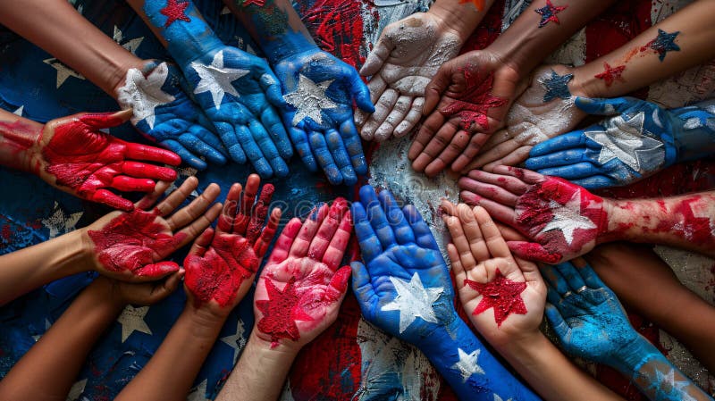 Unity of Different People in the USA Stock Photo - Image of ...