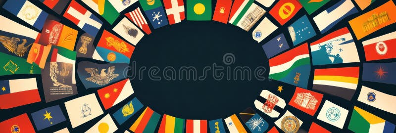 Unity and Diplomacy Represented through a Round Layout of Various ...