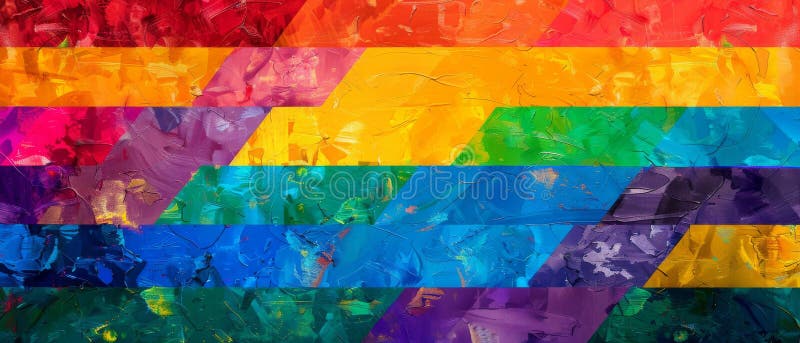 Unity in Diversity - Artistic Pride Flag Collage Banner Background ...