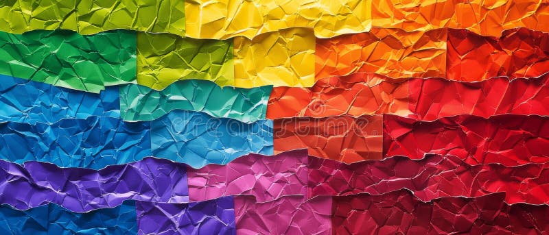 Unity in Diversity - Artistic Pride Flag Collage Banner Background ...