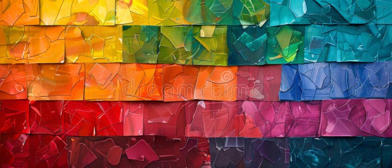 Unity in Diversity - Artistic Pride Flag Collage Banner Background ...