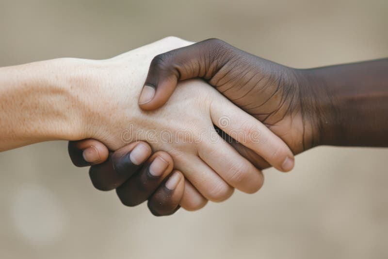 Unity in Diversity: a Handshake Stock Illustration - Illustration of ...