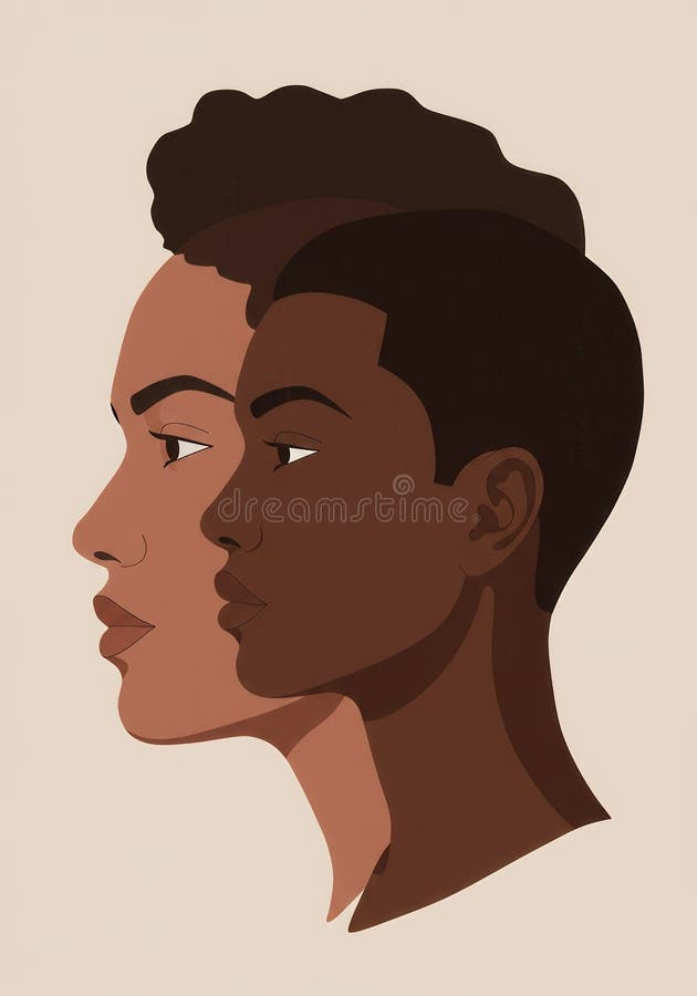 "Unity in Diversity: a Minimalist Celebration of Faces" Stock ...