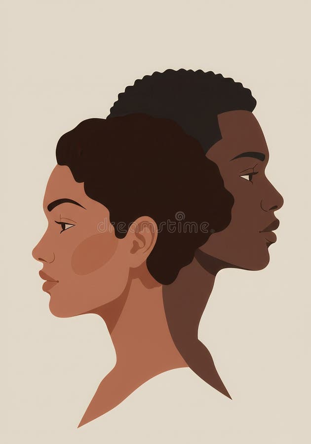 "Unity in Diversity: a Minimalist Celebration of Faces" Stock ...