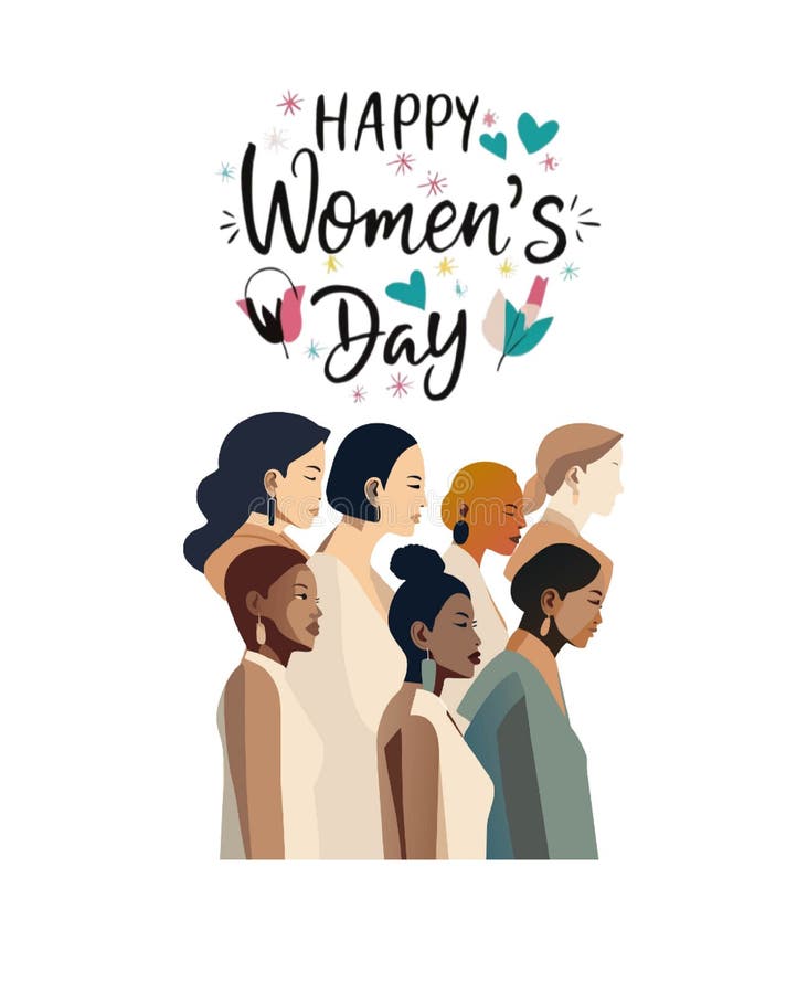 Unity in Diversity: a Serene Illustration of Seven Women of Different ...