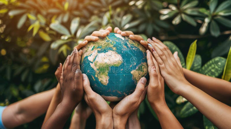 Unity for Earth Diverse Hands Protecting Our Planet for Global ...