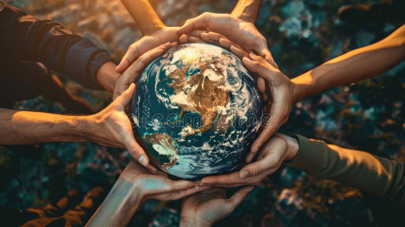 Unity for Earth Diverse Hands Protecting Our Planet for Global ...
