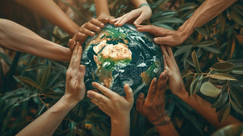 Unity for Earth Diverse Hands Protecting Our Planet for Global ...