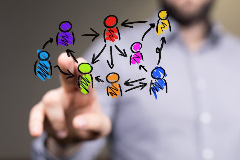 A Unity Group and Teamwork Concept Stock Photo - Image of universe ...