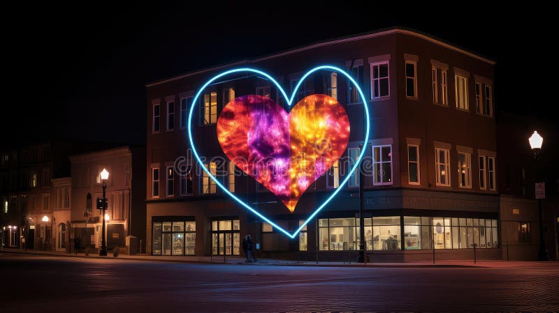 Unity heart light stock illustration. Illustration of inspiration ...