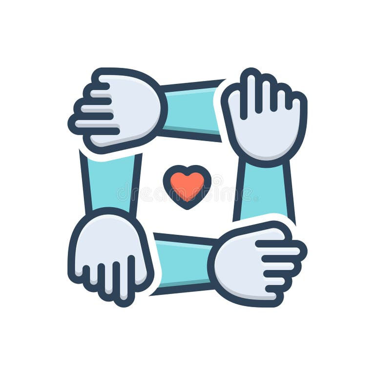 Color Illustration Icon for Unity, Unification and Team Stock ...