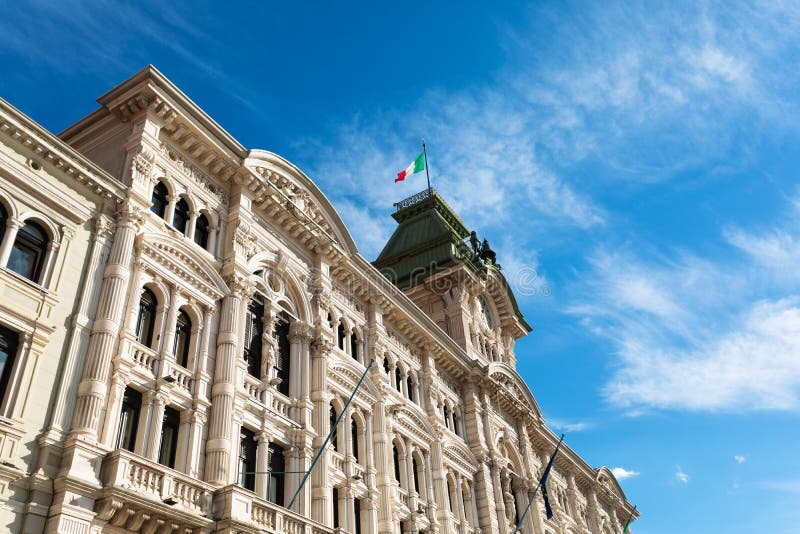 Unity of Italy Square in Trieste, Italy Editorial Image - Image of ...