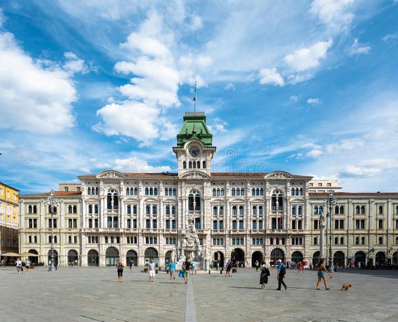 Unity of Italy Square in Trieste, Italy Editorial Photography - Image ...