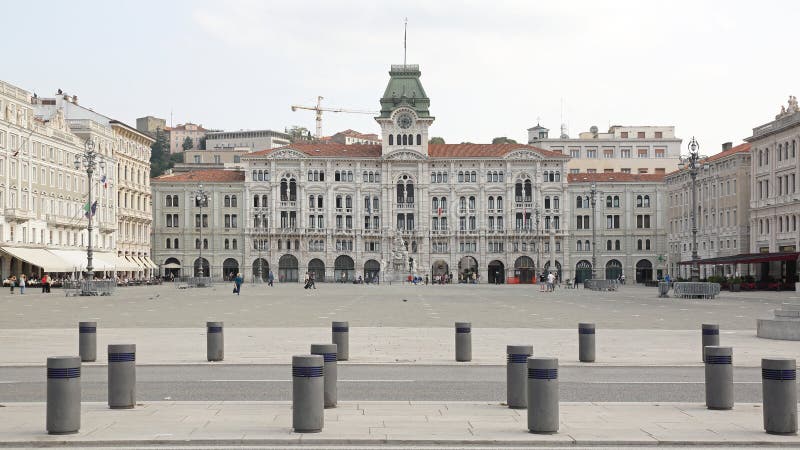 Unity of Italy Square Trieste Editorial Stock Photo - Image of columns ...