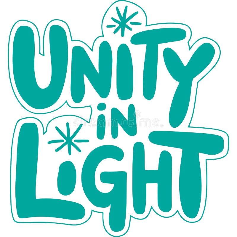 Unity in Light Bold Text Graphic Stock Vector - Illustration of small ...