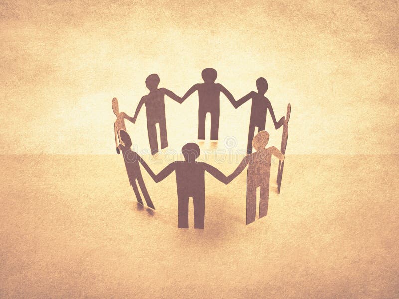 Unity of People and the Earth Symbol Stock Photo - Image of globe ...