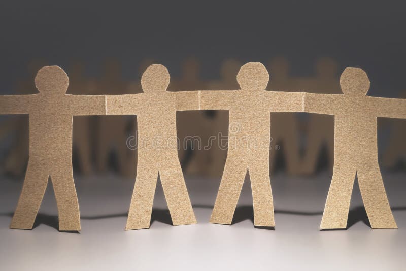 Unity of paper team stock image. Image of people, group - 147998495