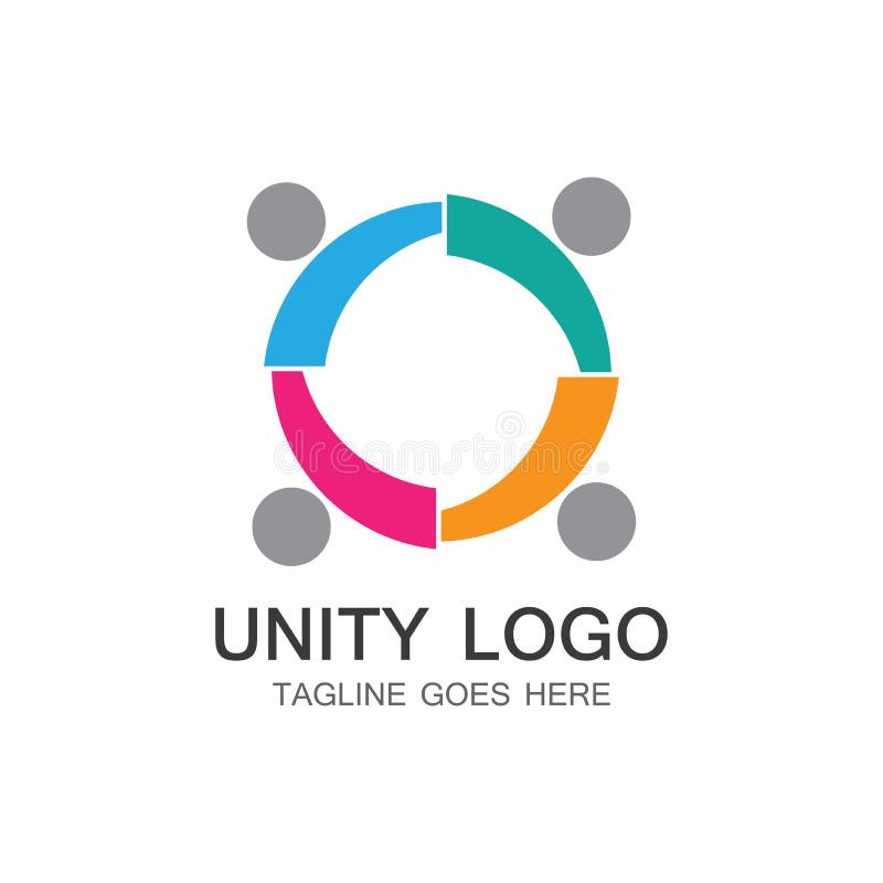 Unity People Care Logo Icon Vector Template. Stock Vector ...