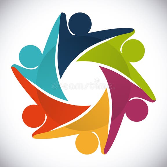 Unity people stock illustration. Illustration of network - 49764840