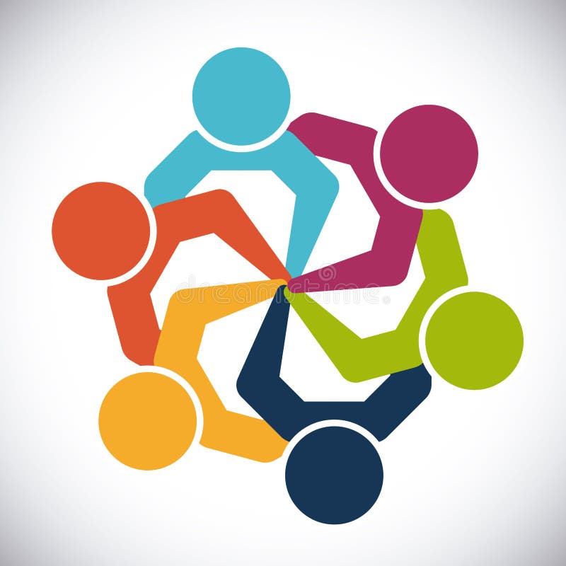 Unity people stock illustration. Illustration of network - 49764840