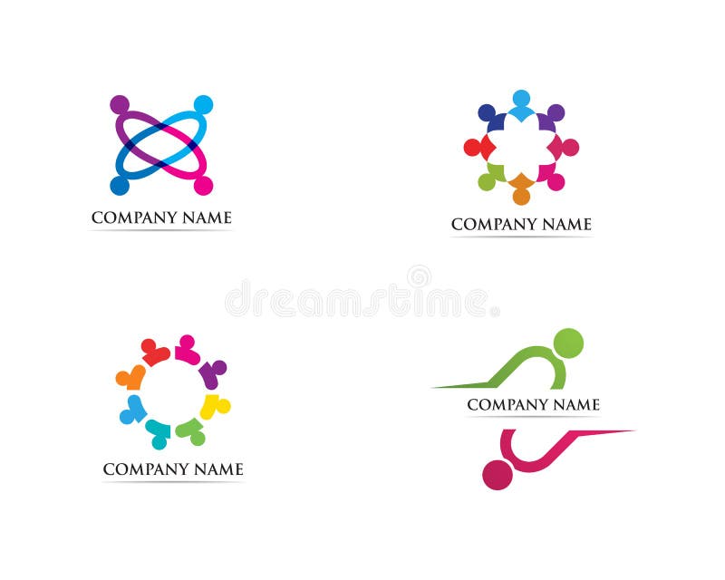 Unity People Logo and Symbol Vector Stock Vector - Illustration of ...