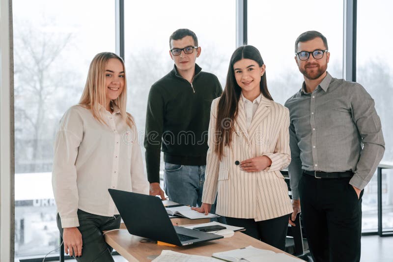 Unity of the People. Successful Team are Working Together in the Office ...