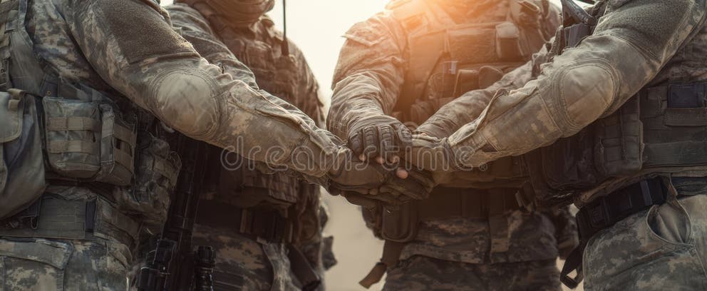 The Unity of Soldiers Demonstrating Strength and Teamwork in a Military ...