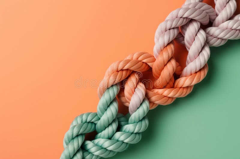 Unity and Solidarity Concept Rope with Knot Stock Image - Image of ...