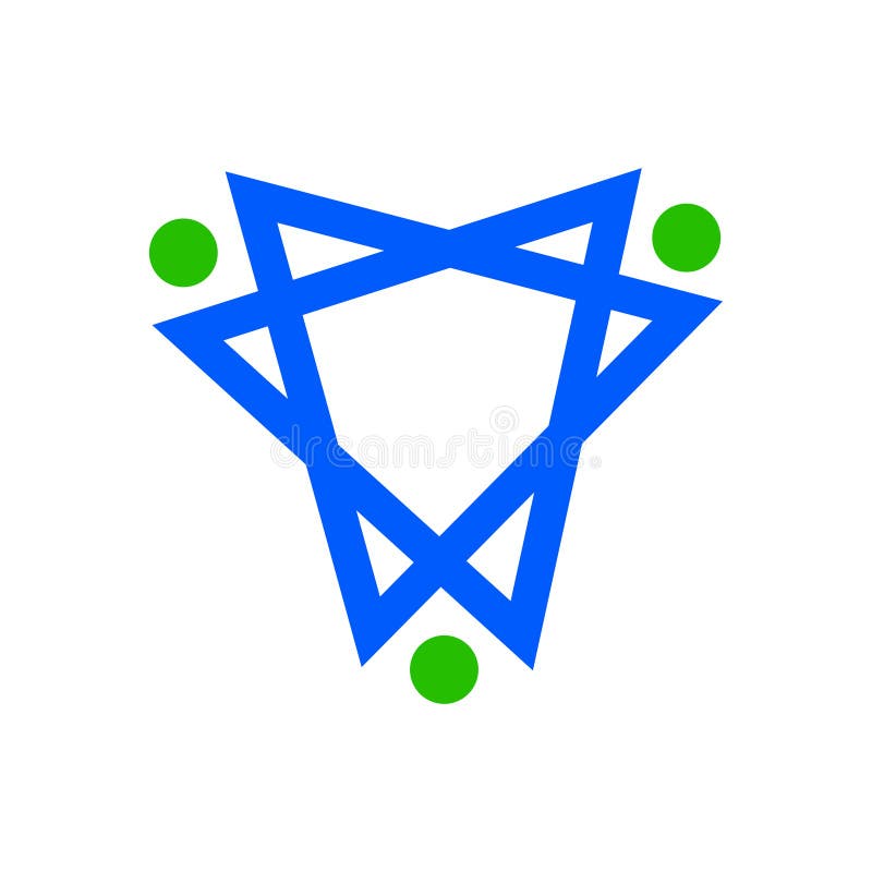 Unity Star Vector Icon with Blue Color Stock Illustration ...