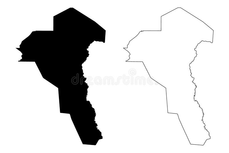 Unity State States of South Sudan, Greater Upper Nile Region Map Vector ...