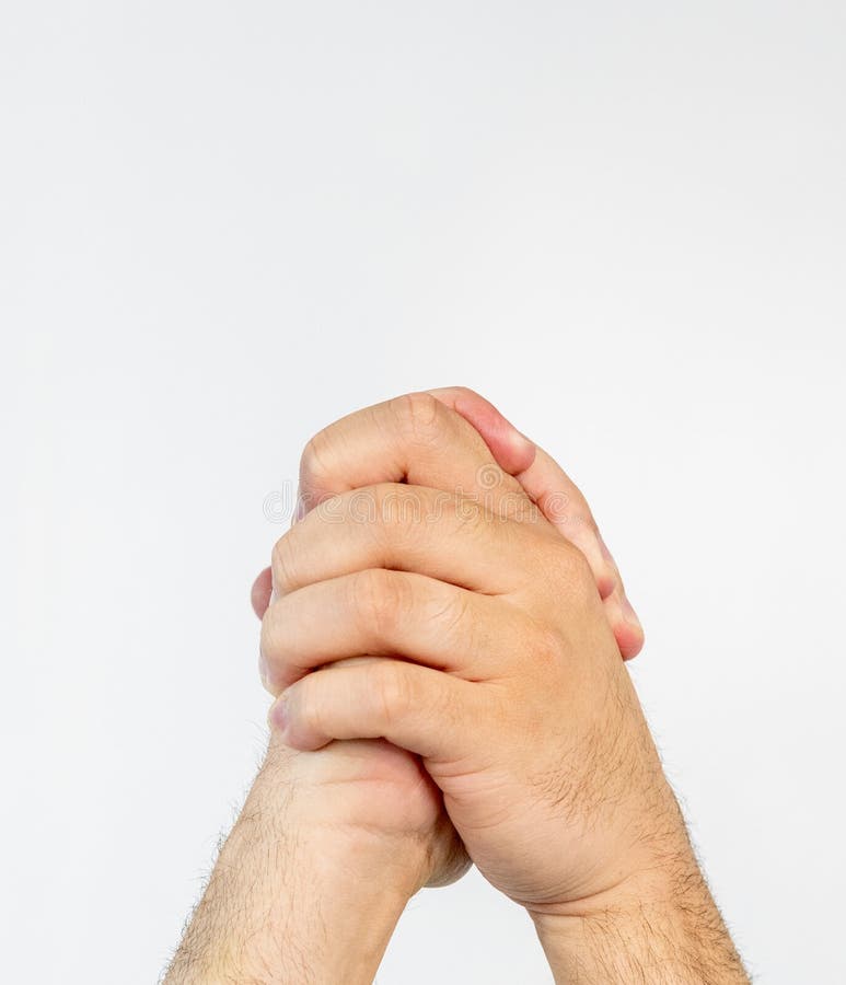 Unity and Support: Hands Clasped Together Stock Image - Image of ...