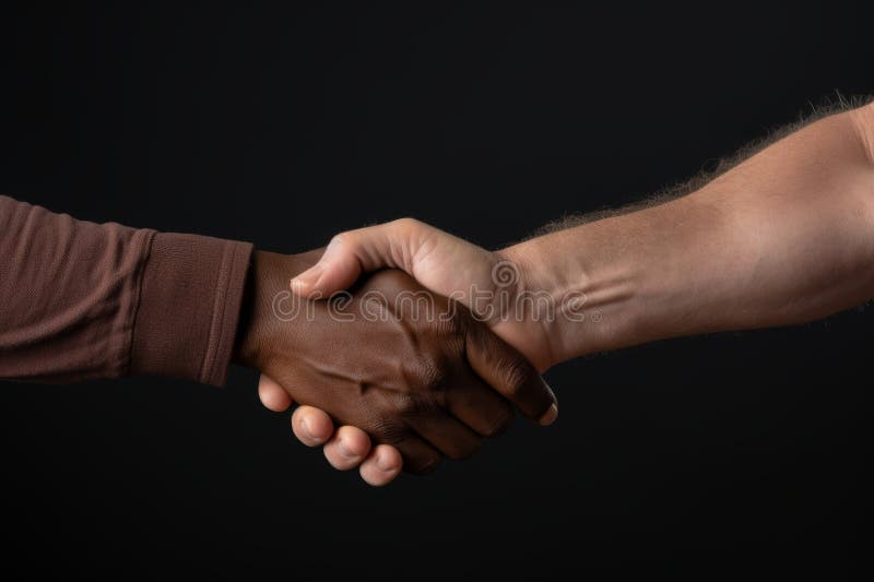 Unity Symbol Clasped Hands for Agreement, Partnership, and ...