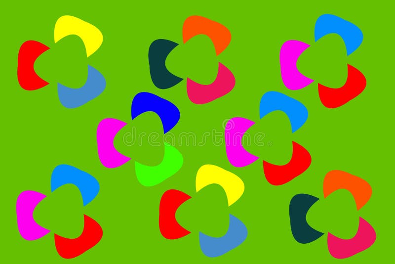 Unity Symbols of Seamless Pattern. Many Colors Mean of Different Ethics ...