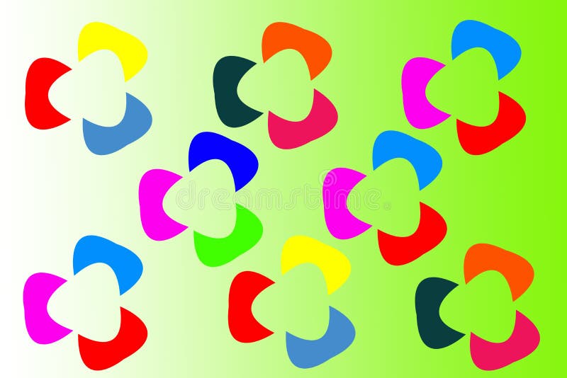 Unity Symbols of Seamless Pattern. Many Colors Mean of Different Ethics ...