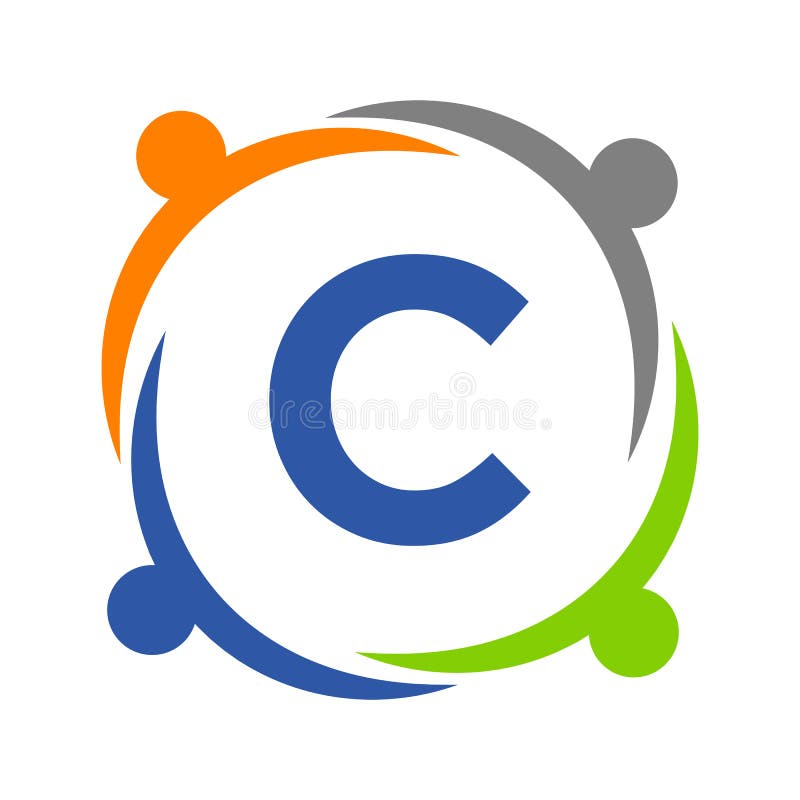 Unity Team Work Logo Design with C Letter Template. Charity Logo ...