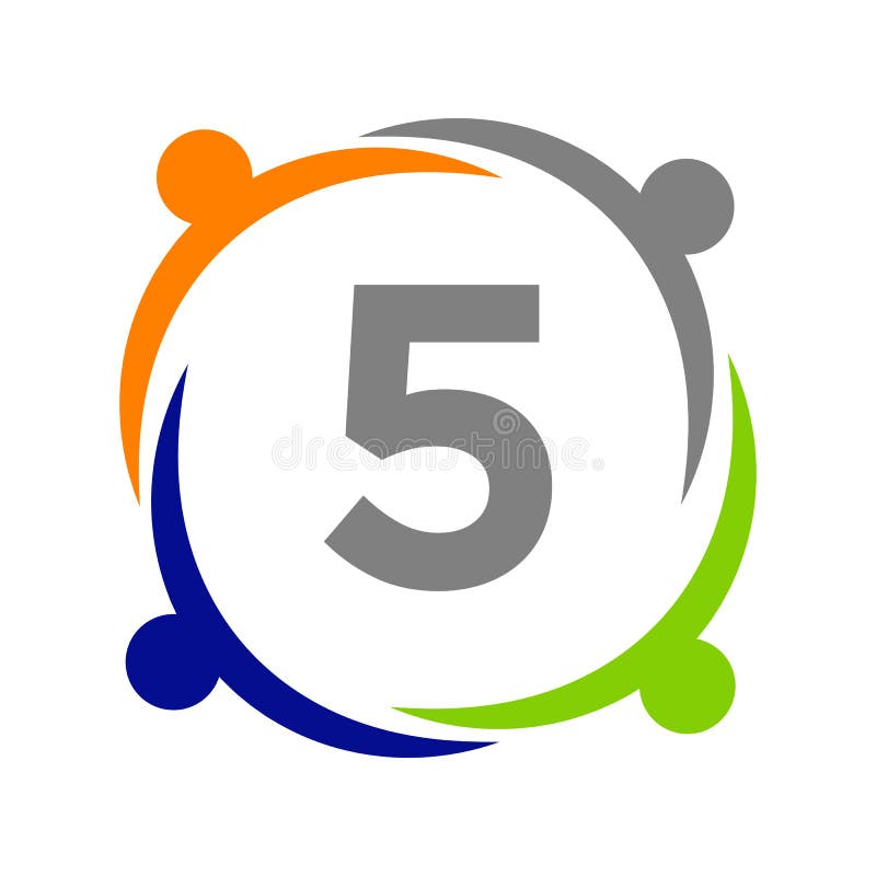 Unity Team Work Logo Design with 5 Letter Template. Charity Logo ...