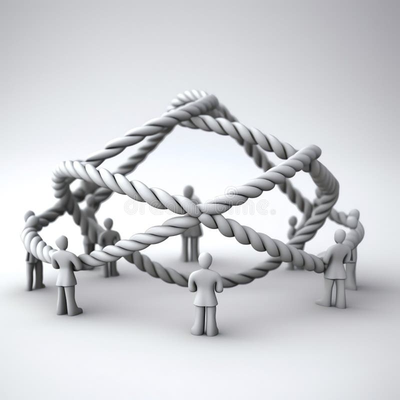 Unity_and_teamwork_concept7 Stock Illustration - Illustration of join ...