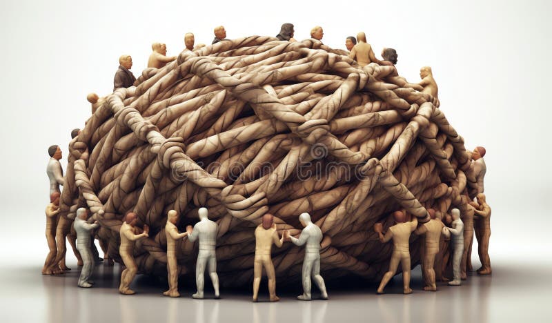 Unity_and_teamwork_concept3 Stock Illustration - Illustration of ...