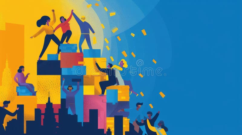 Unity and Teamwork Create a Community, Uniting Diverse Workers in a ...