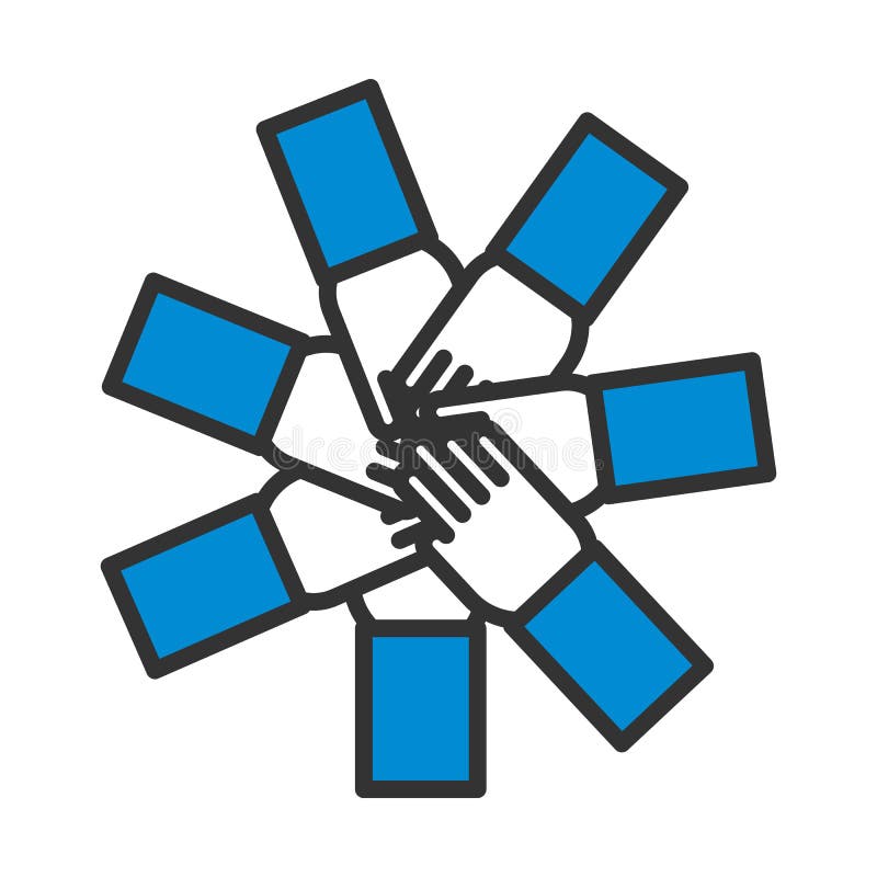 Unity and Teamwork Icon stock vector. Illustration of human - 256681322