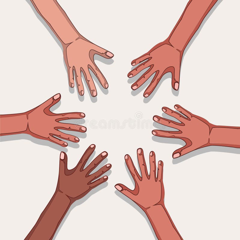 Unity Together Vector Art Illustration Stock Vector - Illustration of ...